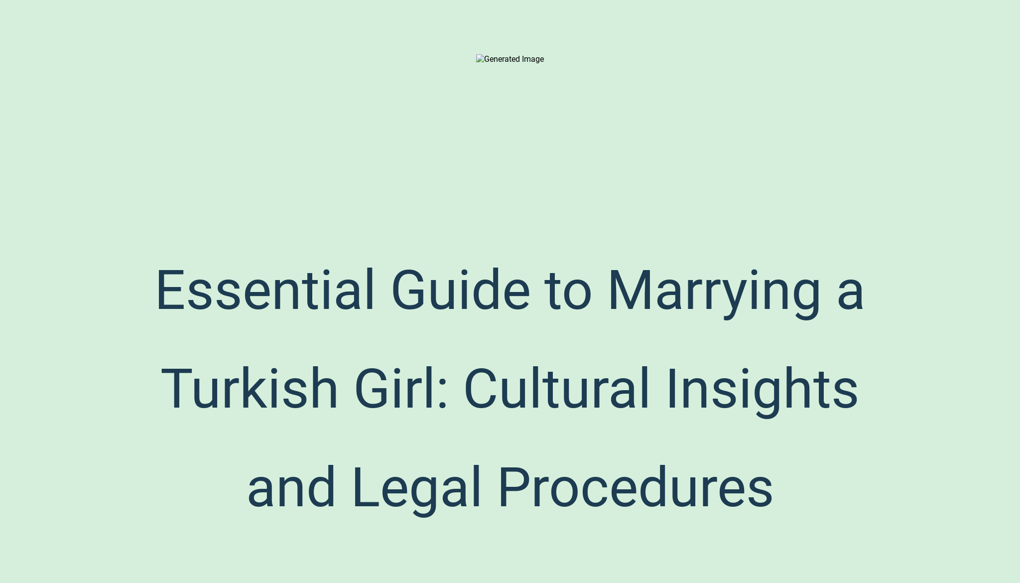 Essential Guide to Marrying a Turkish Girl: Cultural Insights and Legal ...