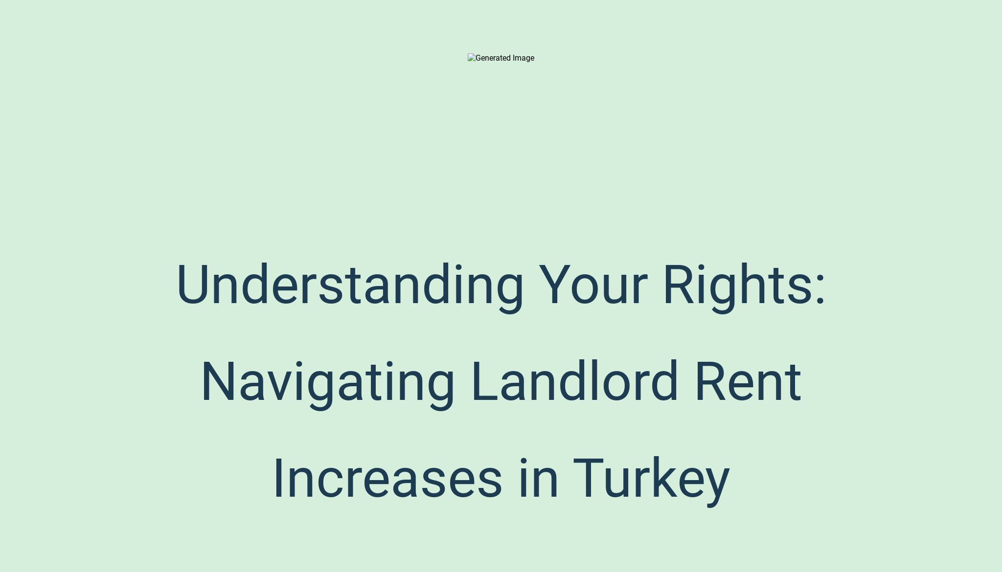 Understanding Your Rights: Navigating Landlord Rent Increases in Turkey